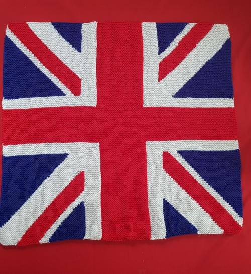Union Jack Knitting Pattern Union Jack Blanket Traditional Knitting
